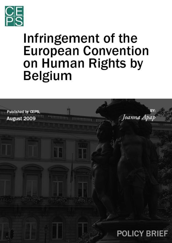 Infringement of the European Convention on Human Rights by Belgium - CEPS
