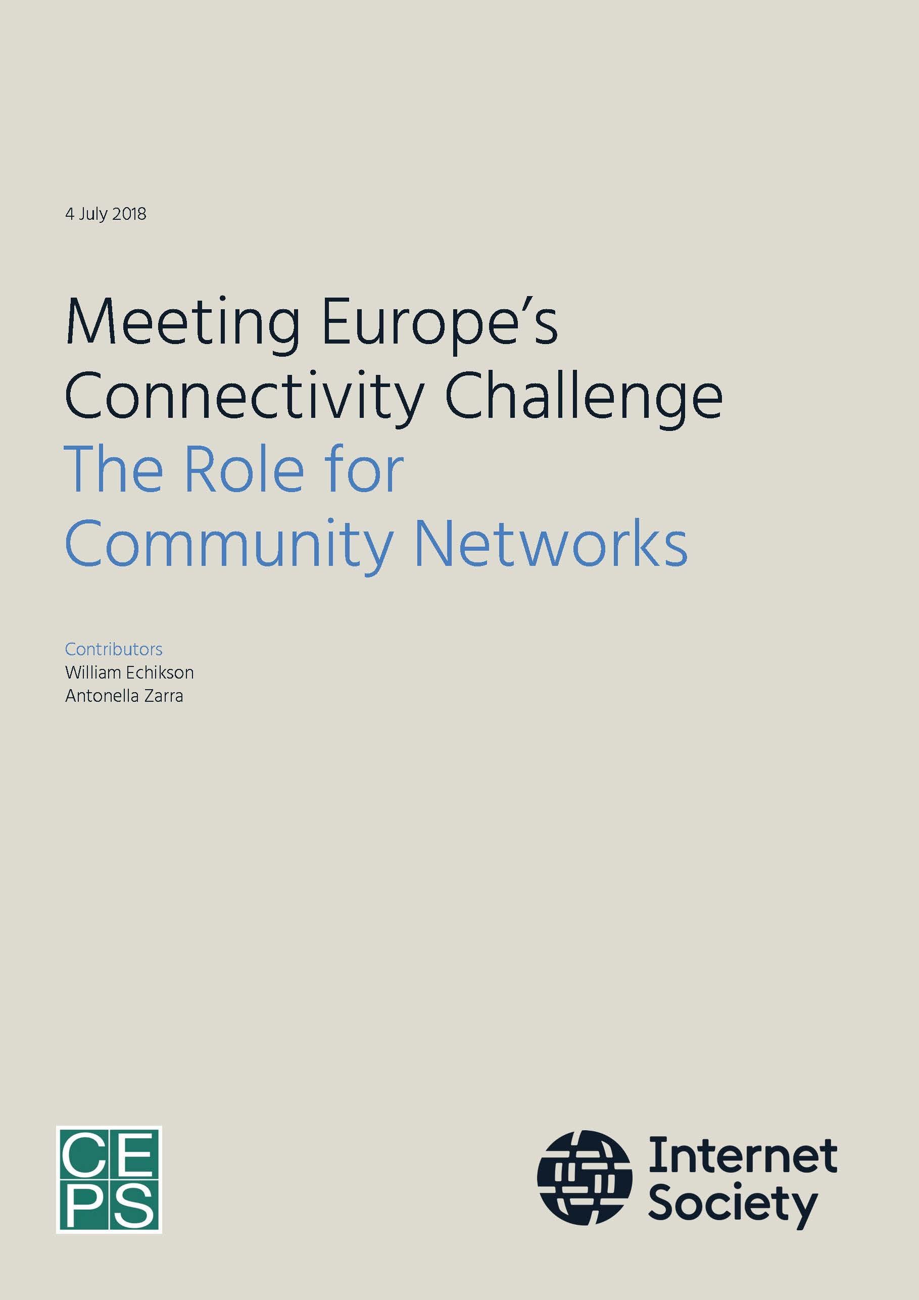 Meeting the Internet Connectivity Challenge – the role of Community ...