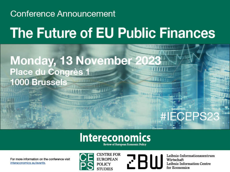 Intereconomics Annual Conference: The Future of EU Public Finances – CEPS